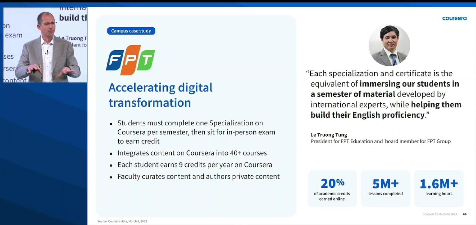 FPT University is Honored to Receive Award from Coursera